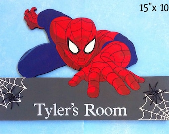 Kids Spiderman Sign - Etsy