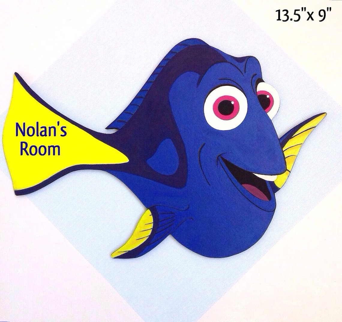 Finding Dory Finding Dory Decor Wooden Kids Name Sign Kids - Etsy