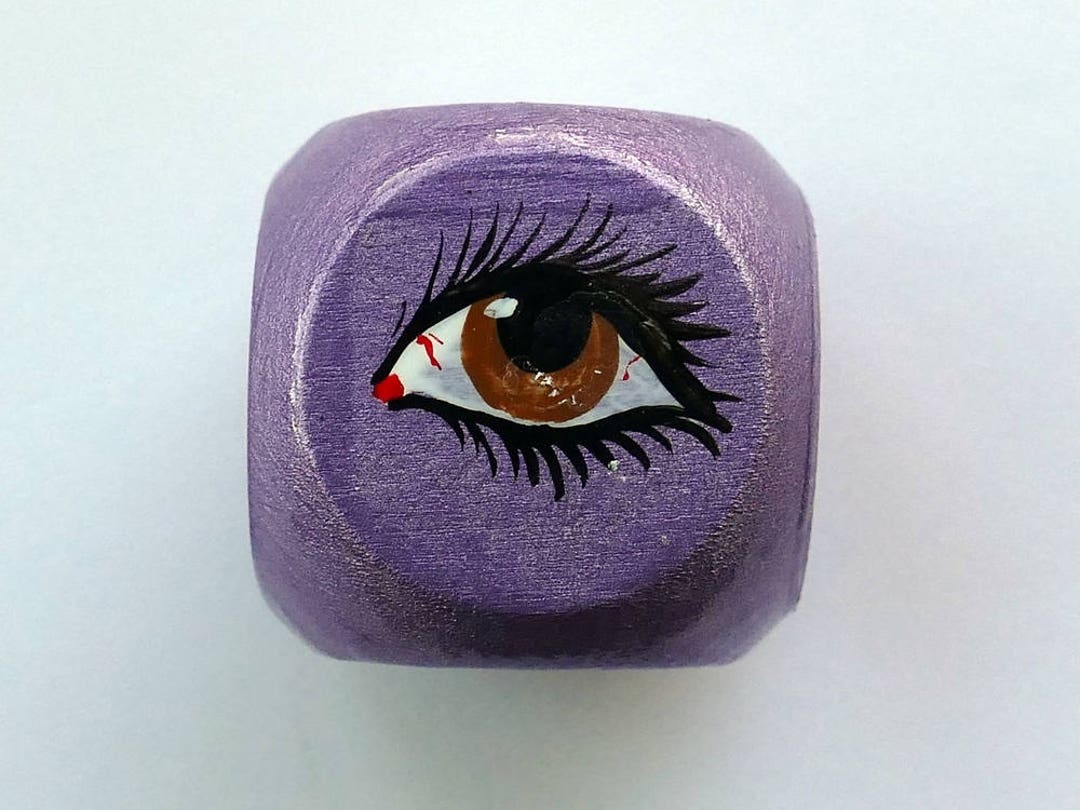 Hand-painted Destiny Dice, Wooden Fortune Teller, Halloween Gift - Etsy ...