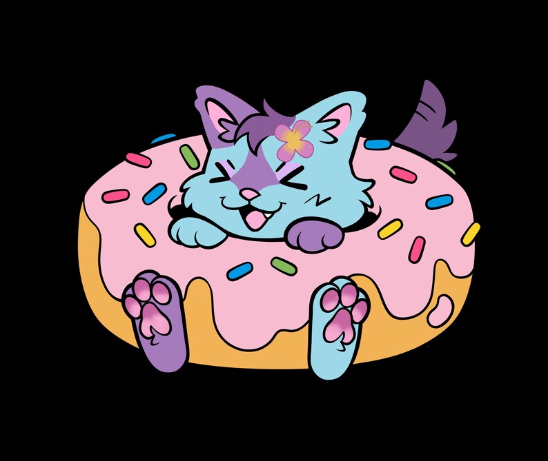 Furry YCH Donut - Etsy Australia