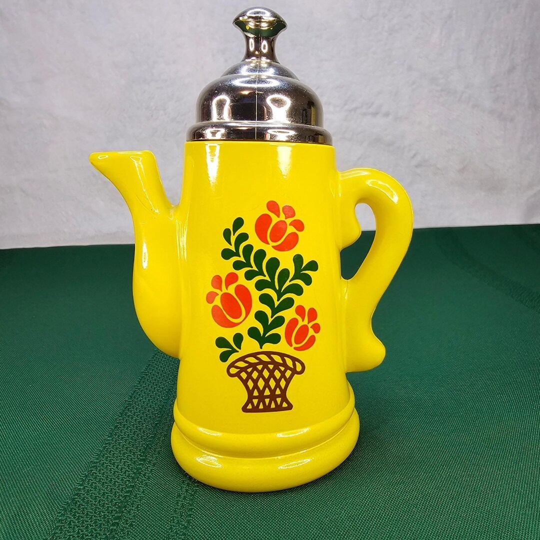 Vintage Avon Koffee Klatch Lemon Velvet Bath Foam Teapot Empty ...