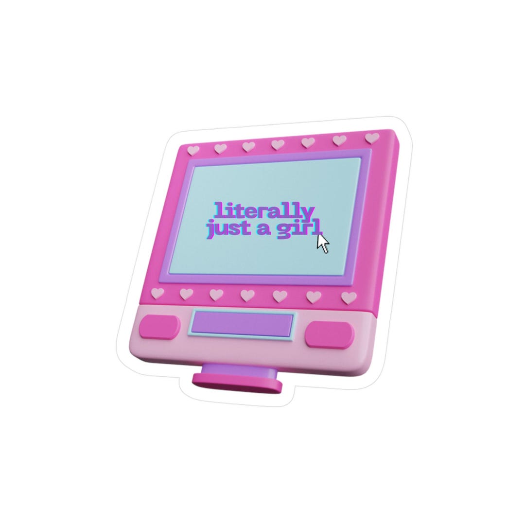 Literally Just a Girl Sticker - Etsy