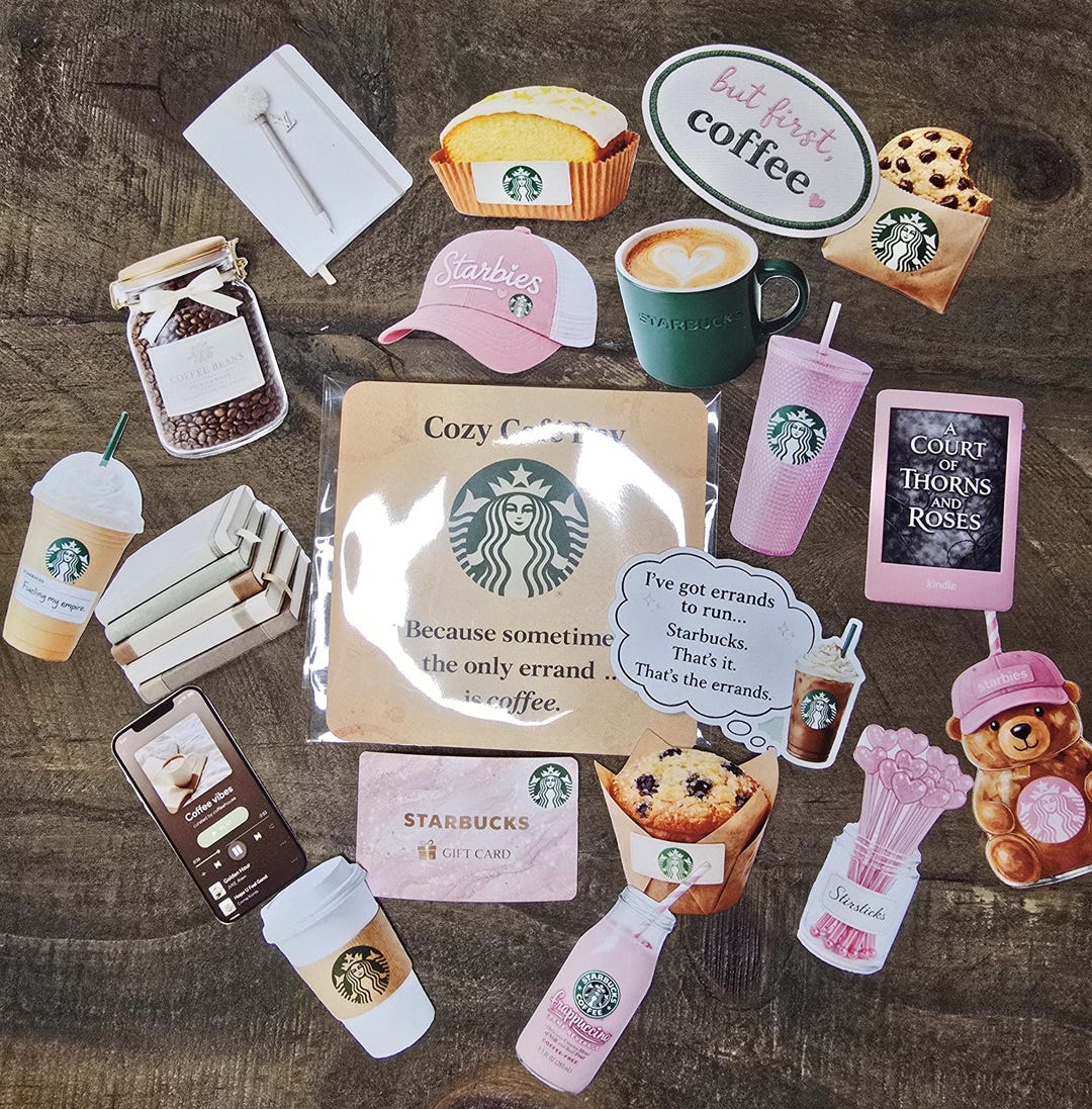 Starbucks Sticker Pack – Cozy Cafe, Matte Vinyl (19 Stickers) - Etsy