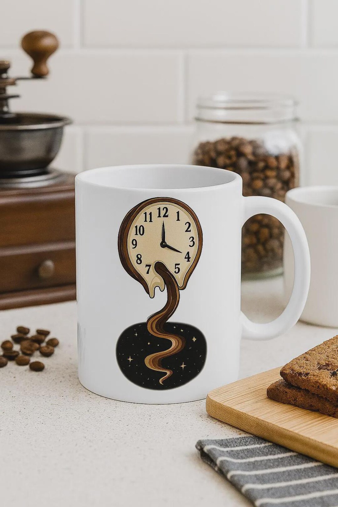 Melting Clock Mug-surreal Coffee Cup-trippy Mug Gift for Dreamers and ...