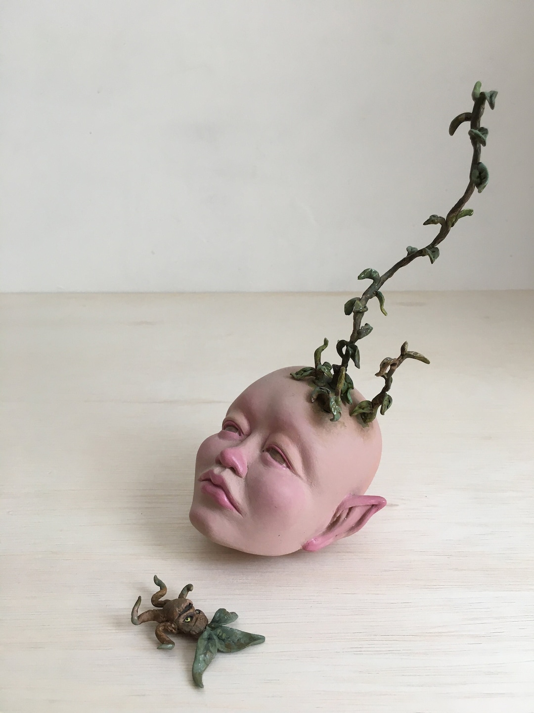 Sprouting Head With Pointy Ears - Etsy