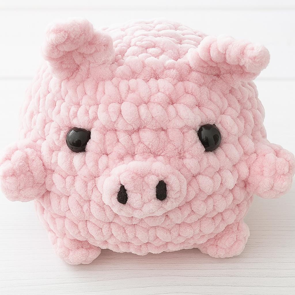 Mochi Pets Pig Crochet Pattern – Round Squishy Plushies - Easy Plush ...