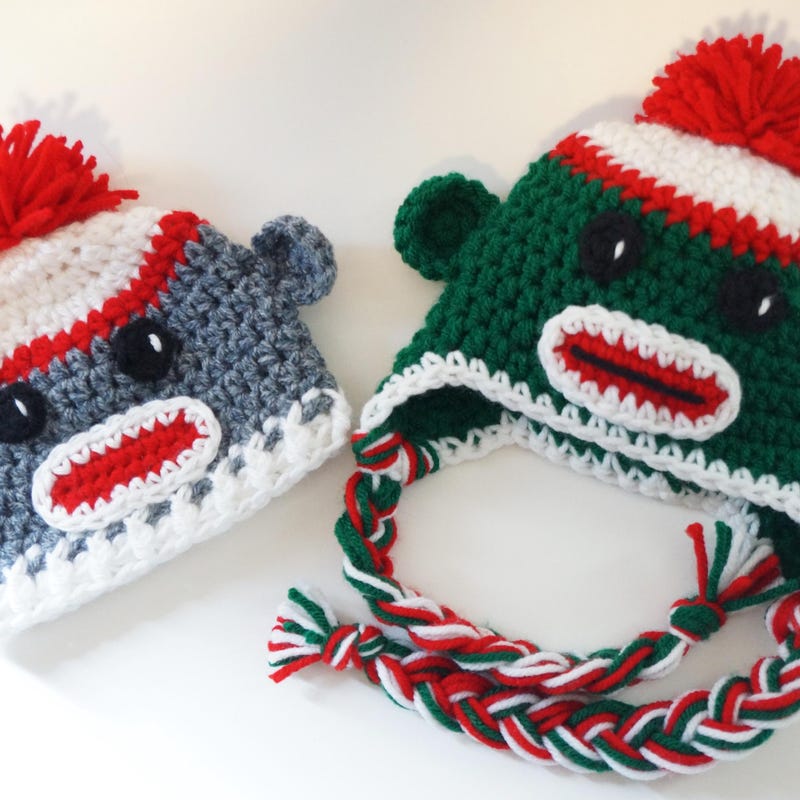 Sock. Monkey Hat - Etsy UK