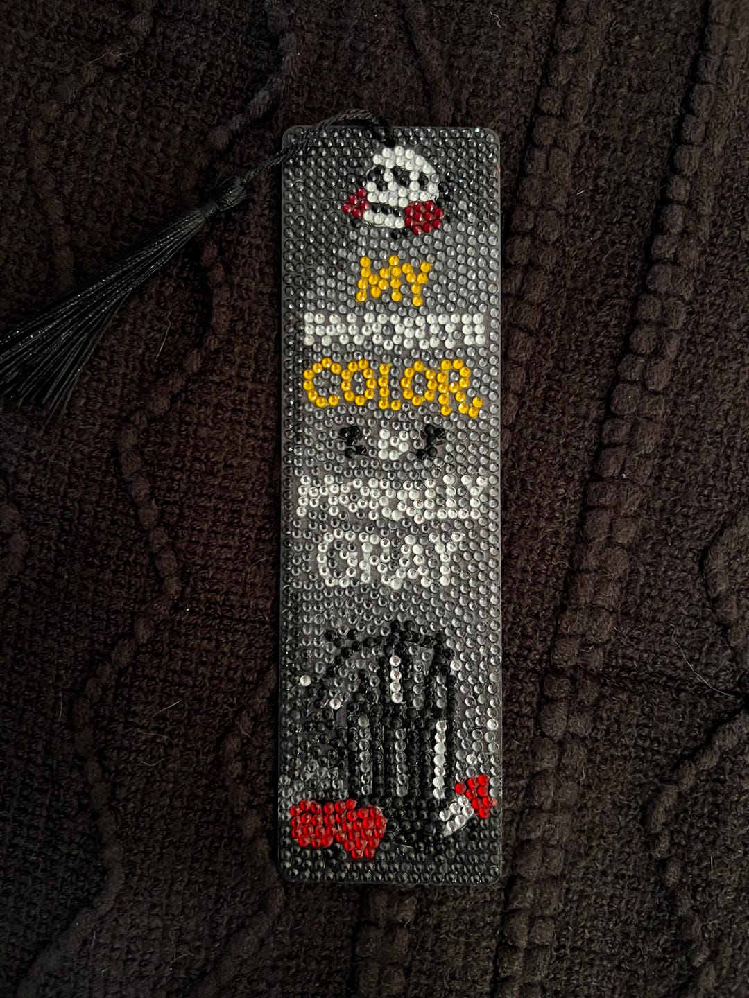 My Favorite Color is Morally Gray - Rhinestone Bookmark - Etsy