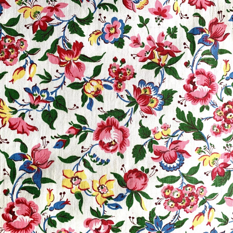 1940s Floral Dress - Etsy