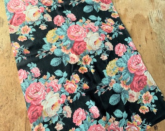 Cabbage Rose Fabric - Etsy