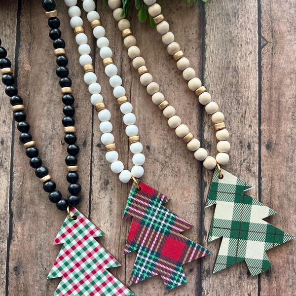 Painted Tree Necklace - Etsy