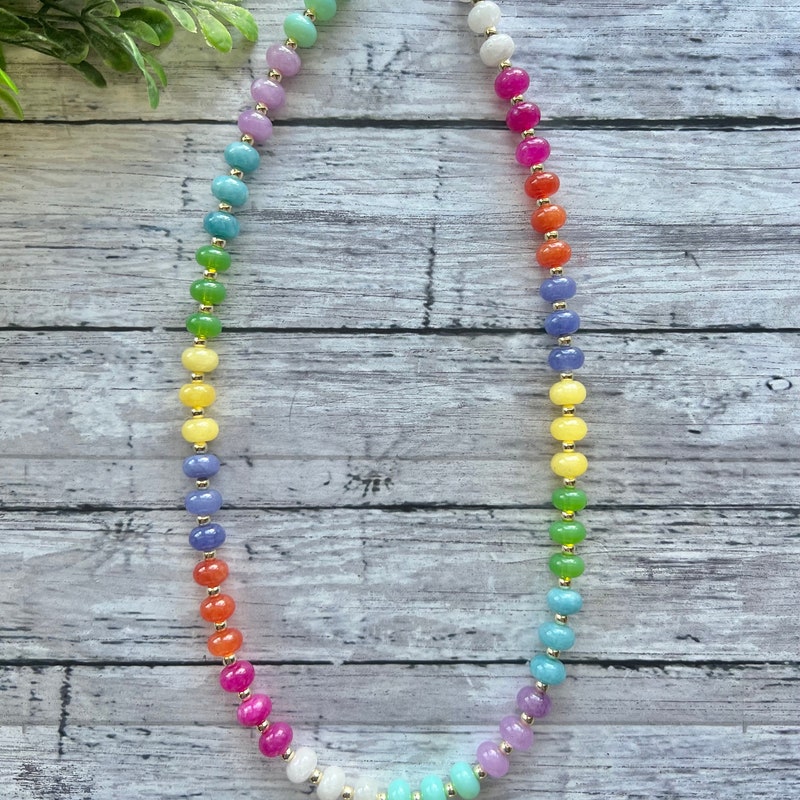 Candy Color Necklace - Etsy