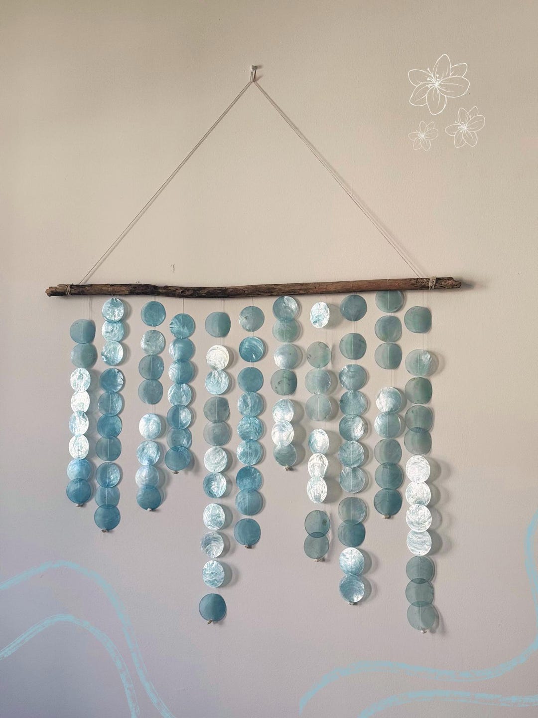 Drift & Flow Capiz Shell Wall Hanging - Etsy