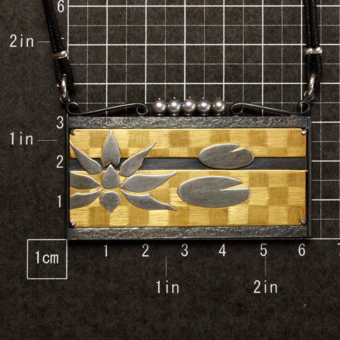 Gold Necklace Keum Boo Necklace Japanese Art Necklace - Etsy