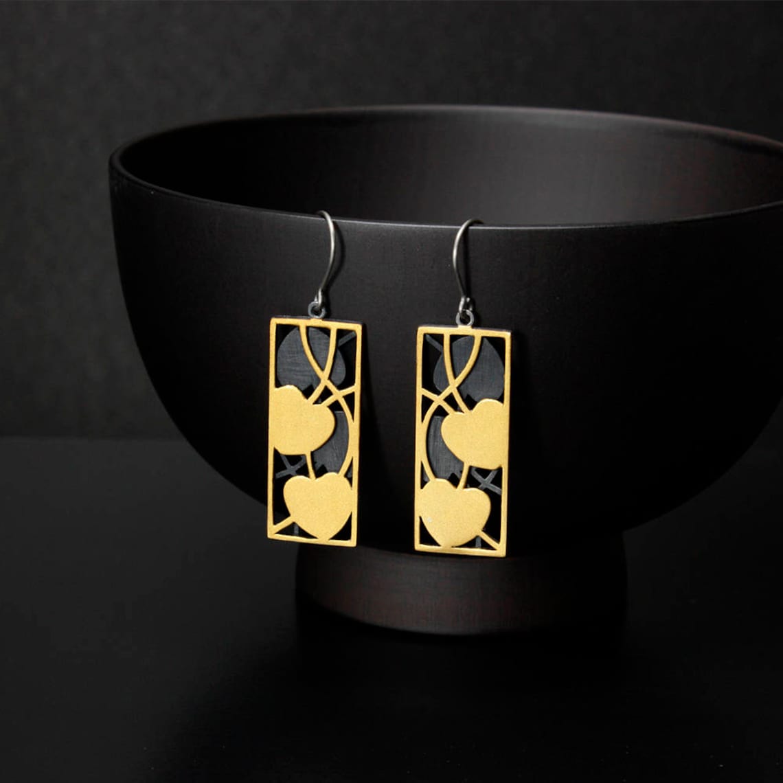 Made to Order: Keum Boo Earrings Nature Inspired Art Nouveau - Etsy Canada