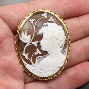 Vintage Shell Cameo Hand Carved by an Artist With Gold Frame (C1) - Etsy