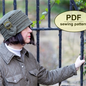 Cloche Hat PDF Sewing Pattern, Vintage Style Hat Sewing Tutorial, Retro ...