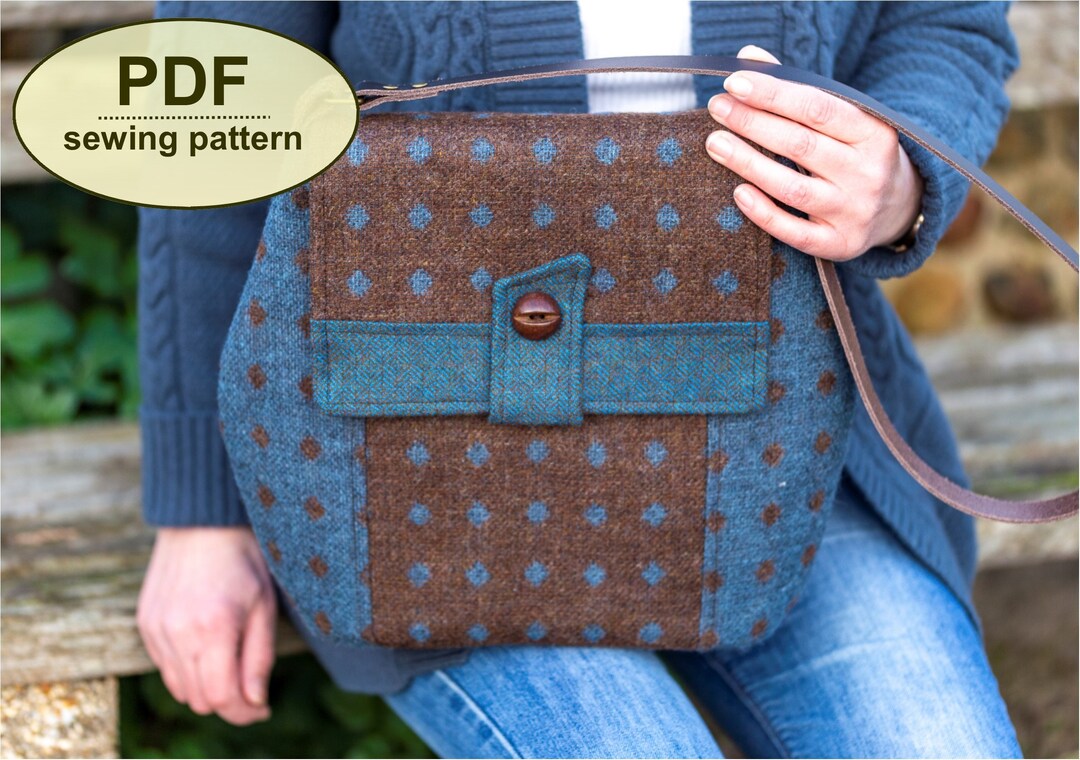 Vintage 1960s Style Shoulder Bag Sewing Pattern (PDF) - Etsy