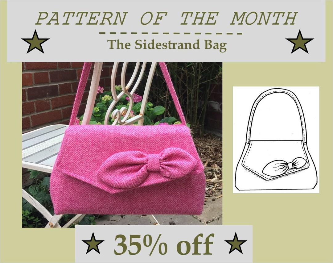 Bow Bag Sewing Pattern, Vintage Style PDF Pattern to Make the ...