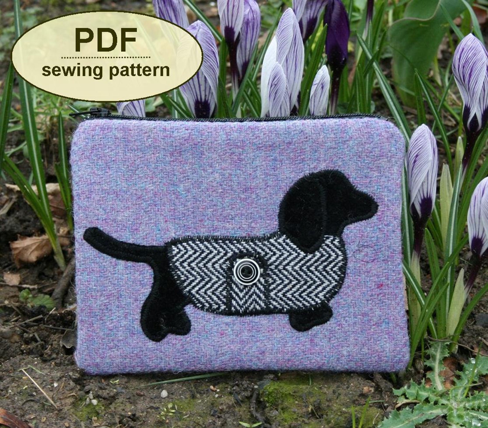 Sewing Pattern to Make the Pooch Purse - PDF Pattern INSTANT DOWNLOAD ...