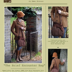 Vintage Bag PDF Sewing Pattern, 1940s Bow Trimmed Bag, Retro Sewing ...