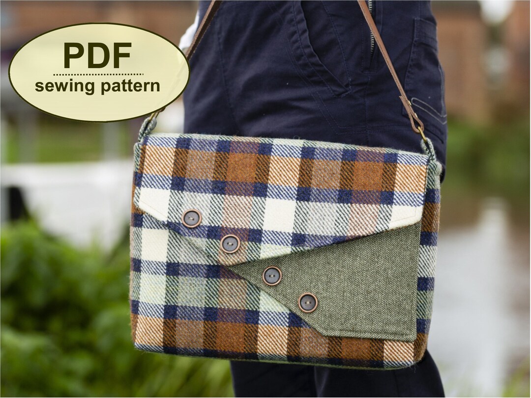 Vintage Style Messenger Bag Sewing Pattern: Cley Crossbody Bag (PDF) - Etsy