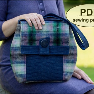 Bag Sewing Pattern, PDF Vintage Style Bag Sewing Tutorial, 1960s Style ...