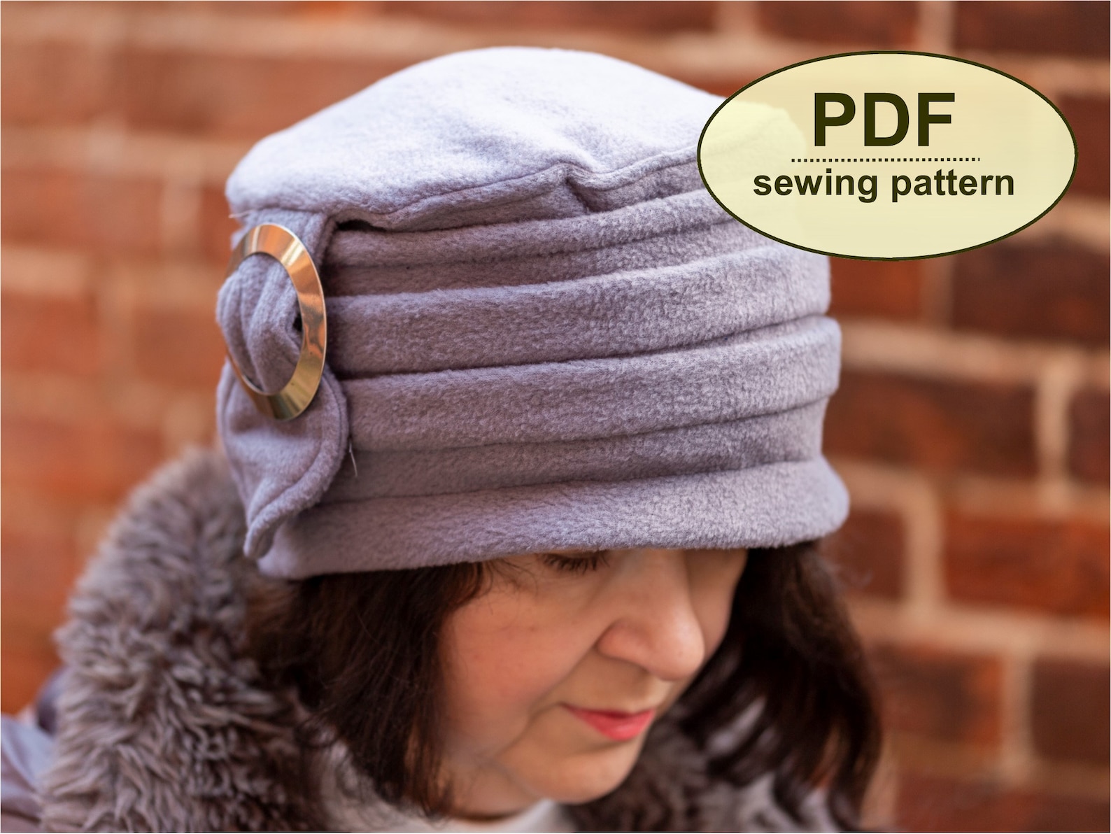 Cloche Hat PDF Sewing Pattern, Vintage Style Hat Sewing Tutorial, Retro ...
