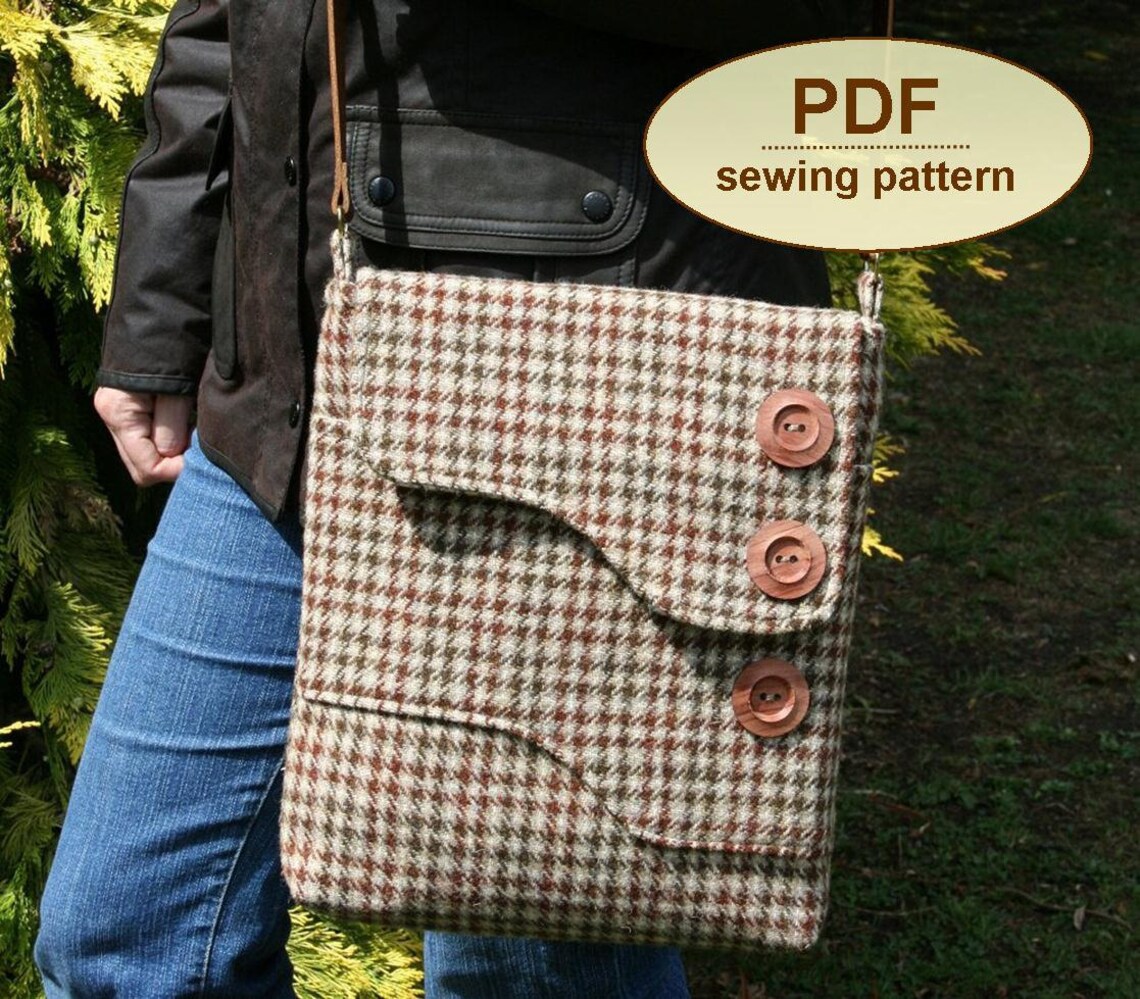 Messenger Bag PDF Sewing Pattern Sewing Tutorial Vintage - Etsy