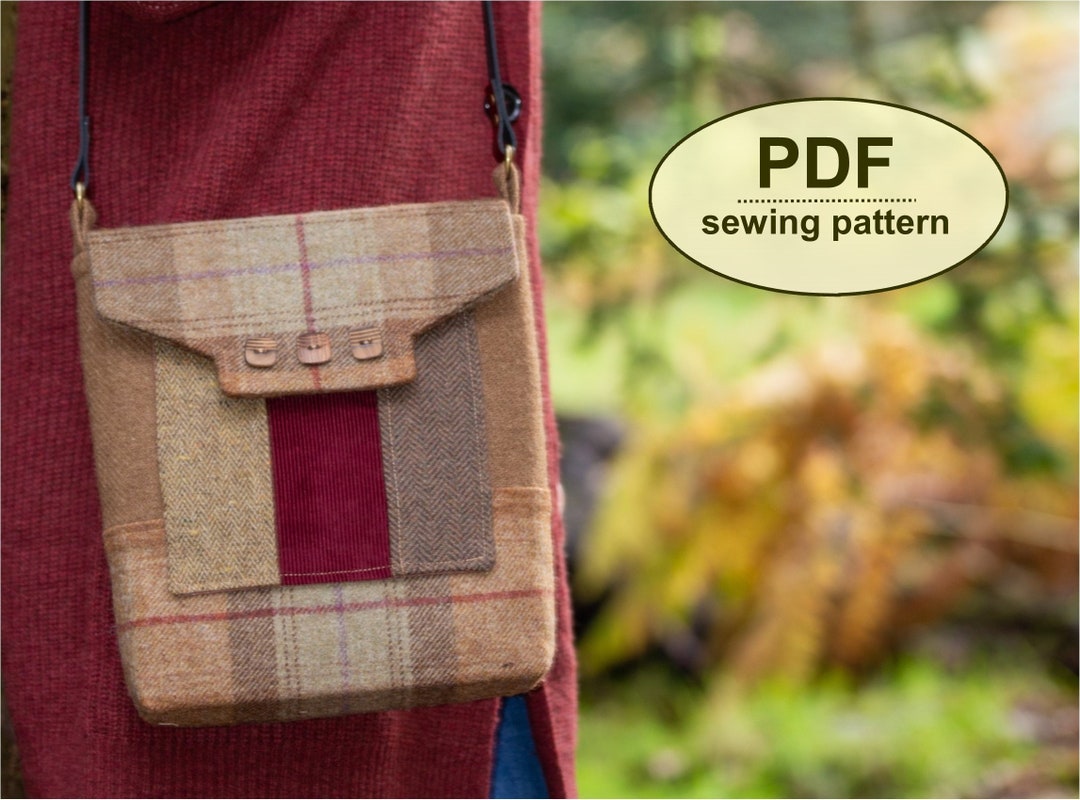 Messenger Bag SEWING PATTERN, Instant Download, Retro Style Bag Pdf ...