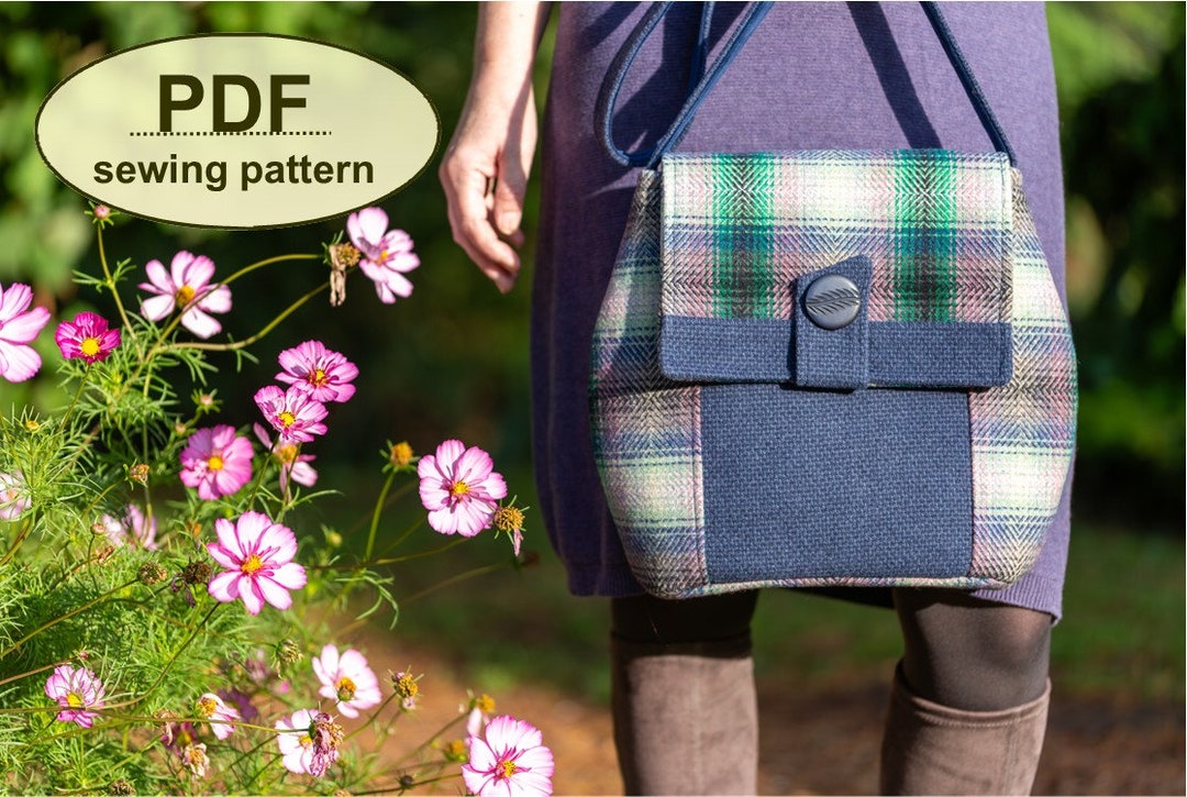 Bag Sewing Pattern, PDF Vintage Style Bag Sewing Tutorial, 1960s Style ...