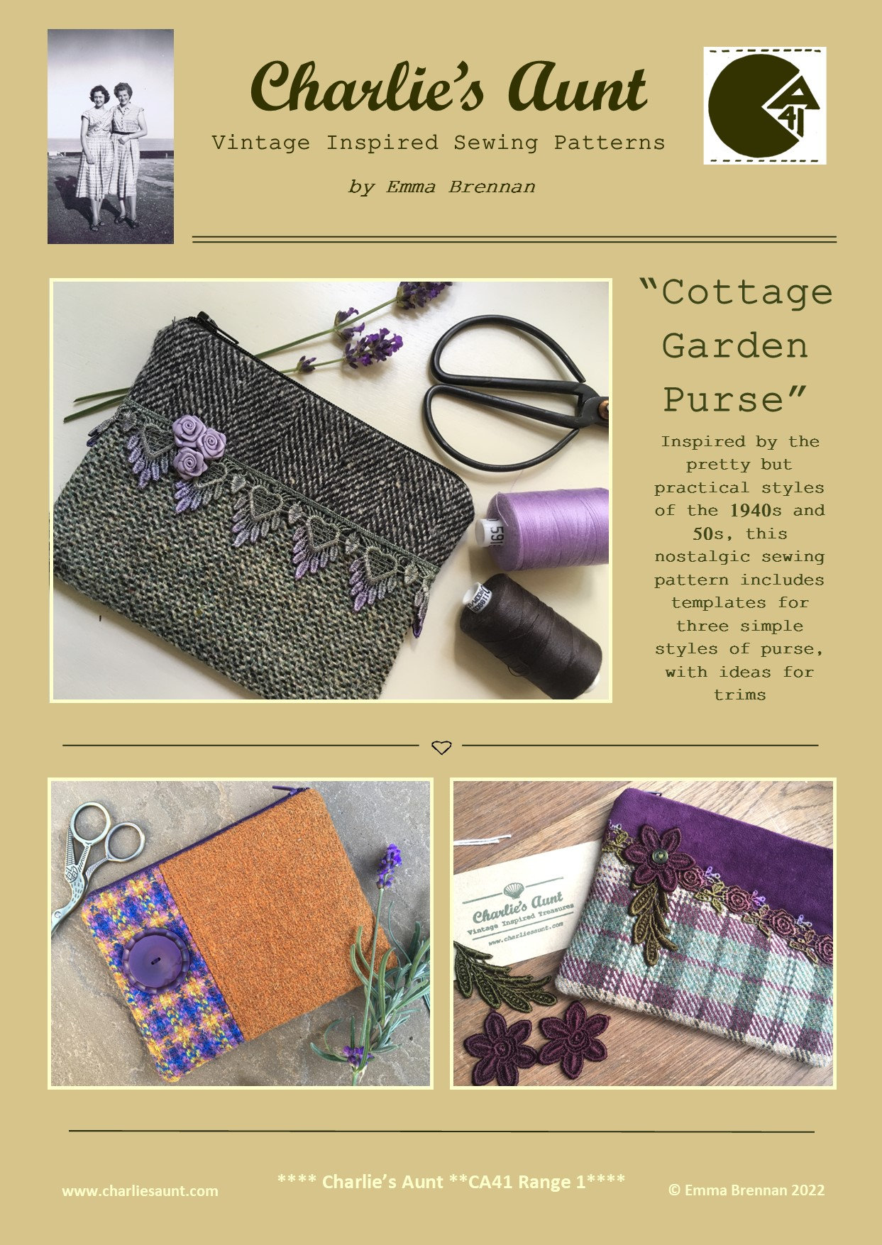 Small Purse Sewing Pattern, PDF Templates and Instructions for Three ...