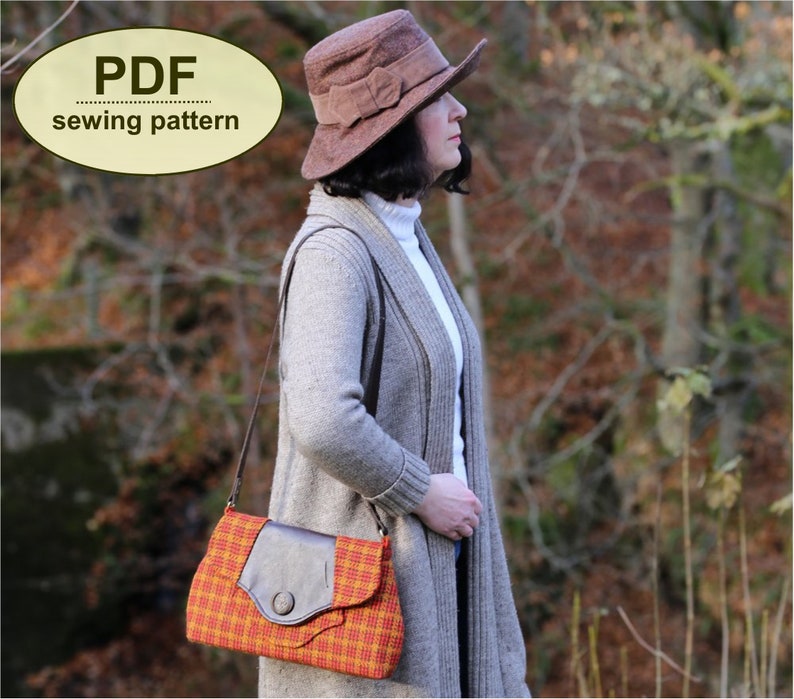 Shoulder Bag SEWING PATTERN, Instant Download, Raynham Bag Pdf Pattern ...