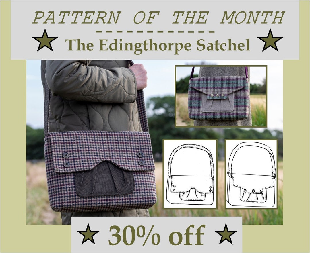 Messenger Bag Pattern PDF Vintage Style Sewing Tutorial - Etsy