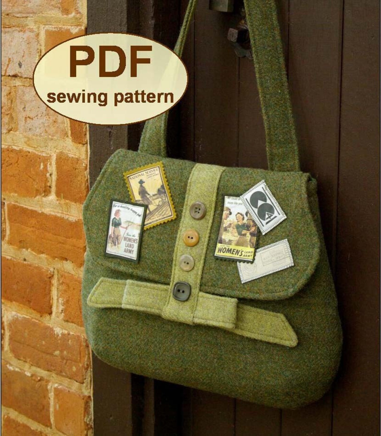 Land Army Bag PDF Sewing Pattern INSTANT DOWNLOAD - Etsy UK