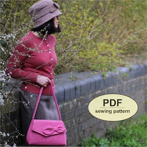 Bow Bag Sewing Pattern, Vintage Style PDF Pattern to Make the ...