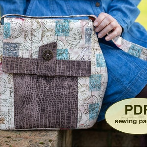 Bag Sewing Pattern, PDF Vintage Style Bag Sewing Tutorial, 1960s Style ...