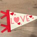 LOVE Felt Pennant Banner | Valentine’s Day Decor | - Etsy