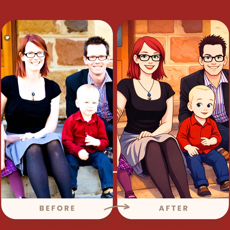 Turn Your Photo Into 1990s Animation Style Art, Photo to Retro Cartoon ...