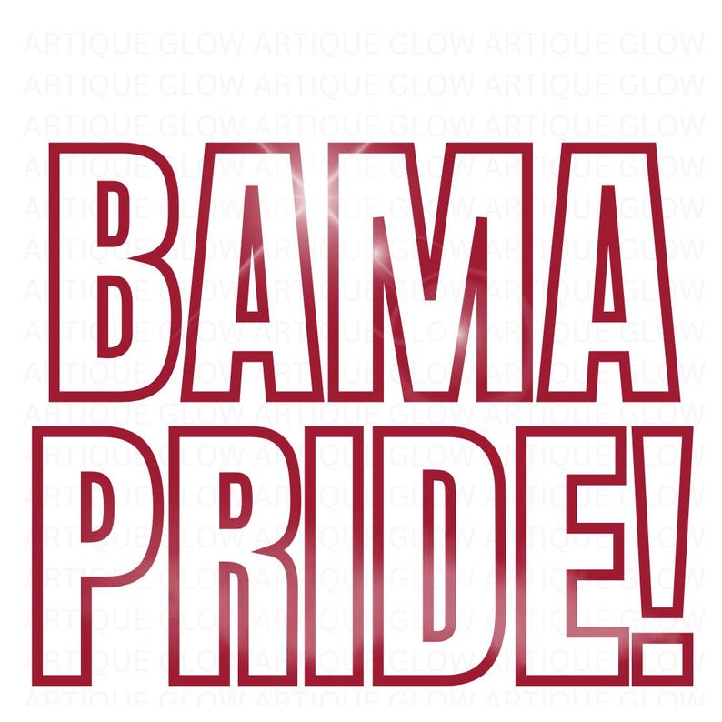 Bama Pride Crimson PNG | Transparent Background Design | Southern Game ...