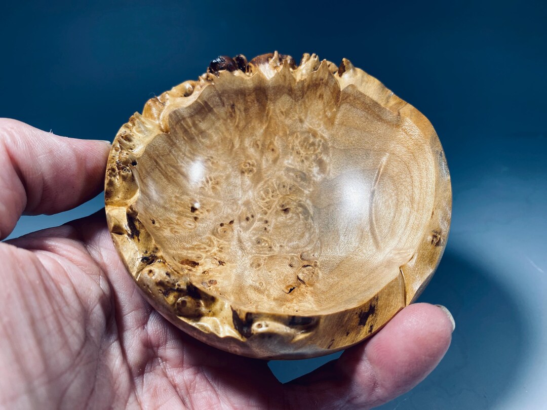Bigleaf Maple Burl G+ Bowl #15605 Made by Smithsonian Artist, David ...