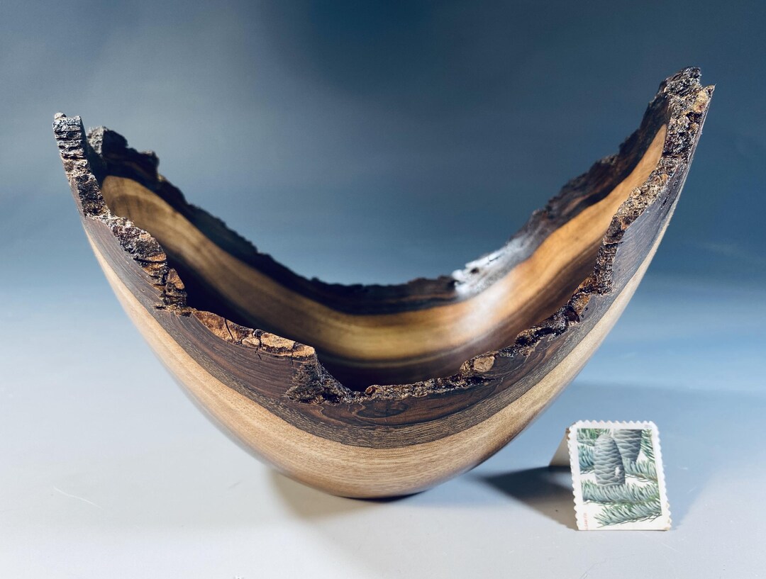 Black Walnut G Bowl 15550 Made by Smithsonian Artist, David Walsh - Etsy