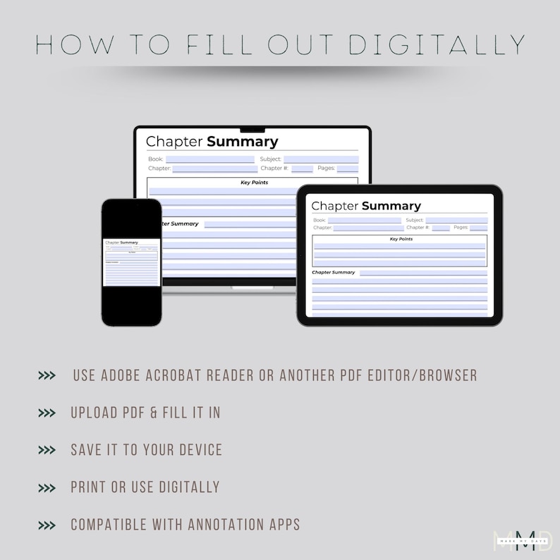 Printable Chapter Summary Template, Textbook Review, Book Revision ...