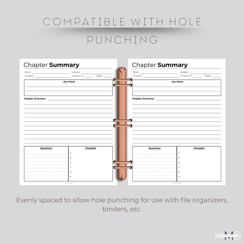 Printable Chapter Summary Template, Textbook Review, Book Revision ...