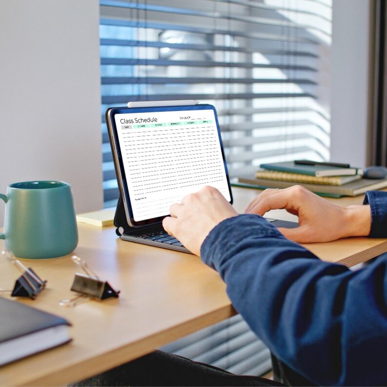 Editable Class Schedule | Printable Student Planner (digital Download ...