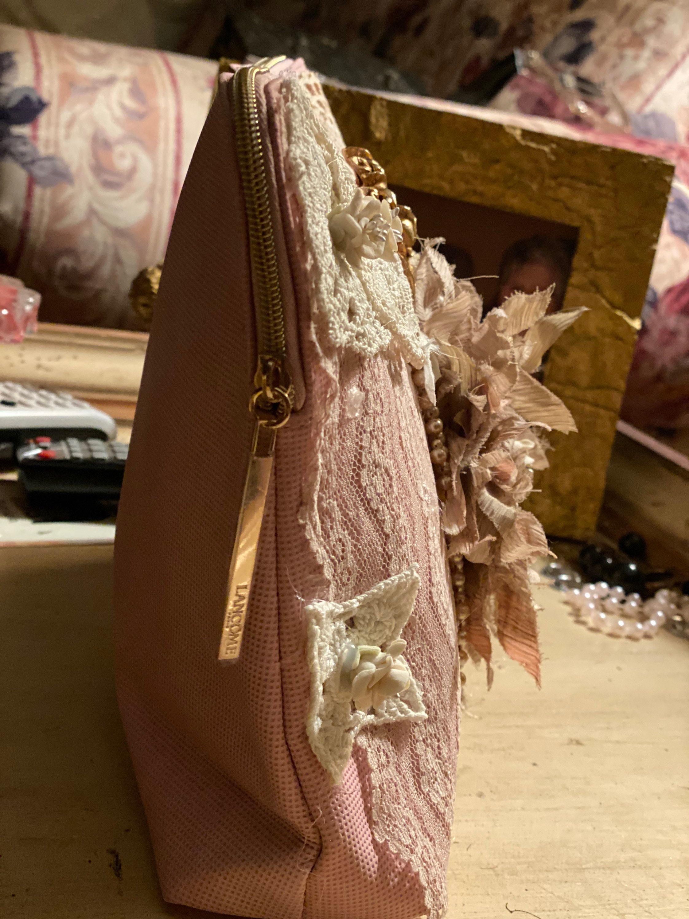 Shabby Chic Cottage Lace Dollies Pink Handbag Purse Clutch - Etsy