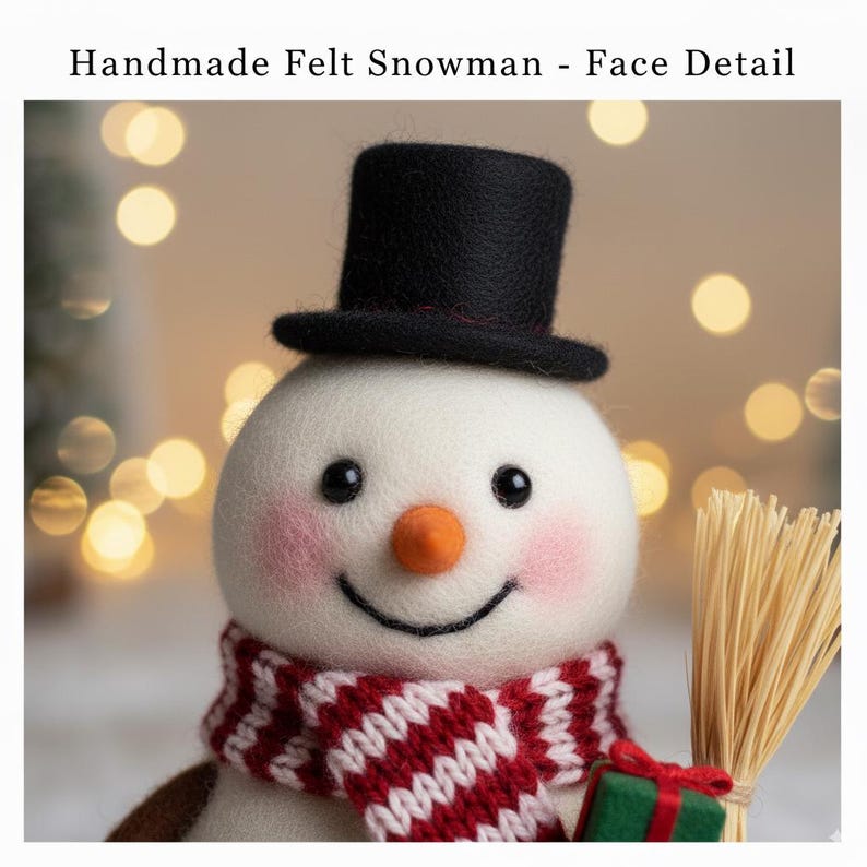 Felted Wool Snowman – Needle Felt Figure ，christmas Tree Ornament - Etsy