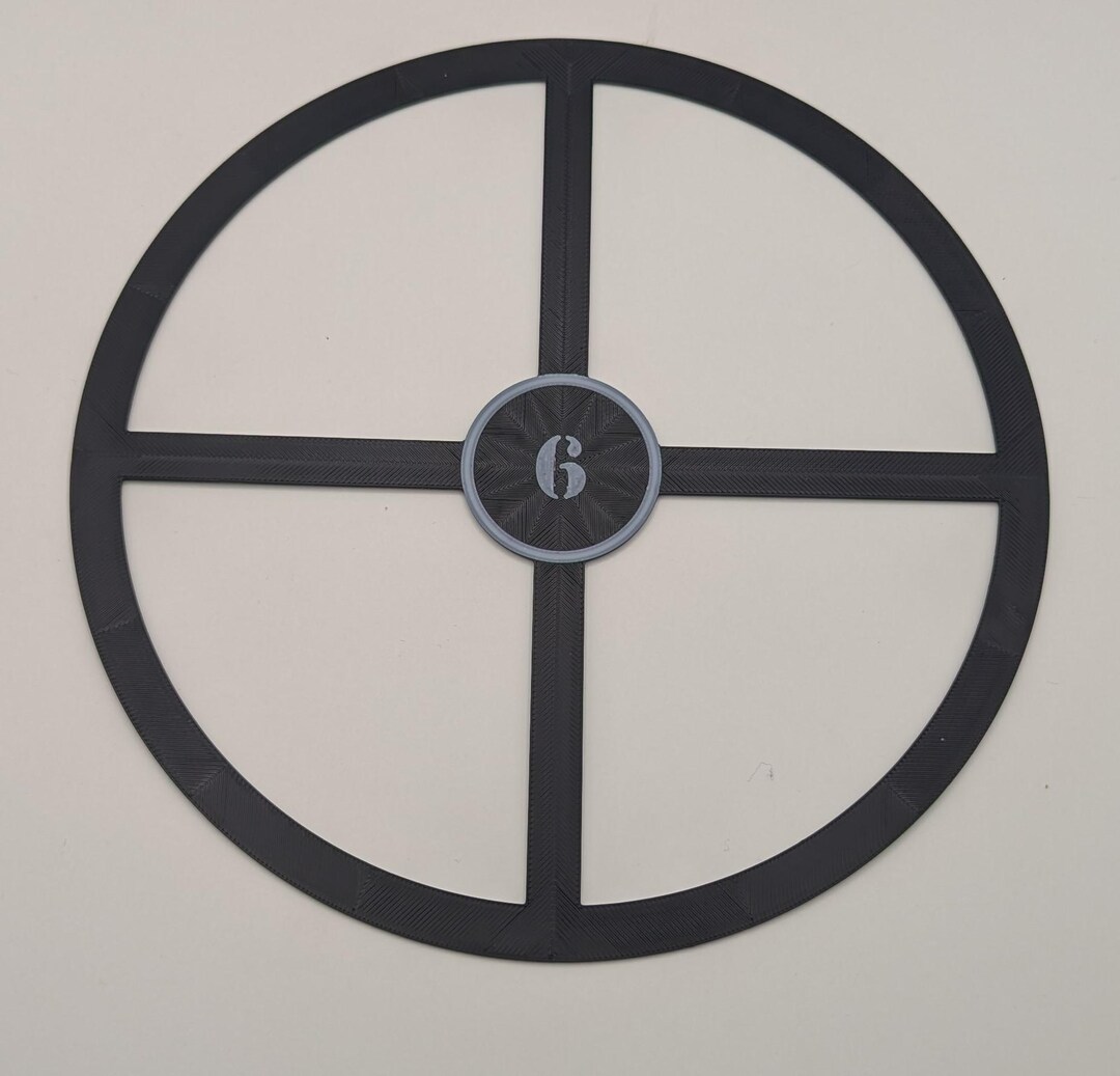 Wargaming Objective Marker Set of Six 40K - 3" Radius Rings With 40mm ...