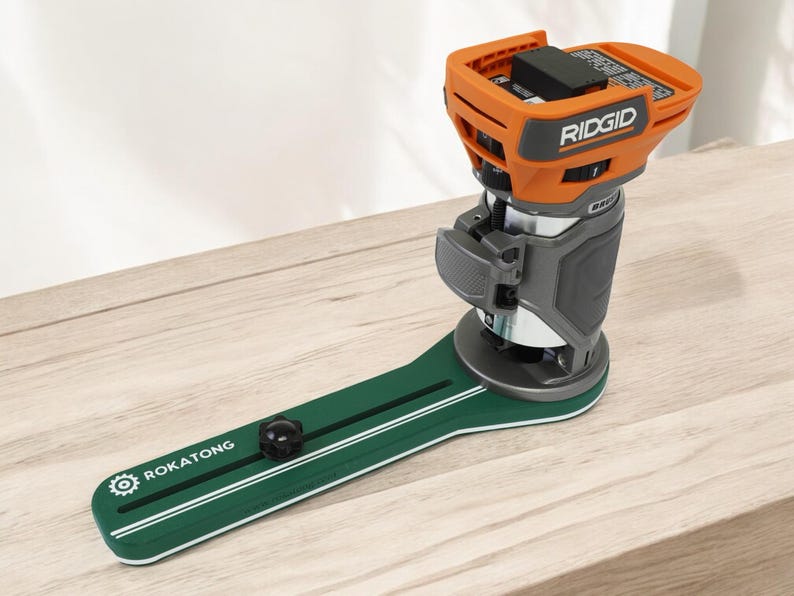 RIDGID Compact Router Circle Jig: Carbon Fiber Reinforced Base (DIGITAL ...