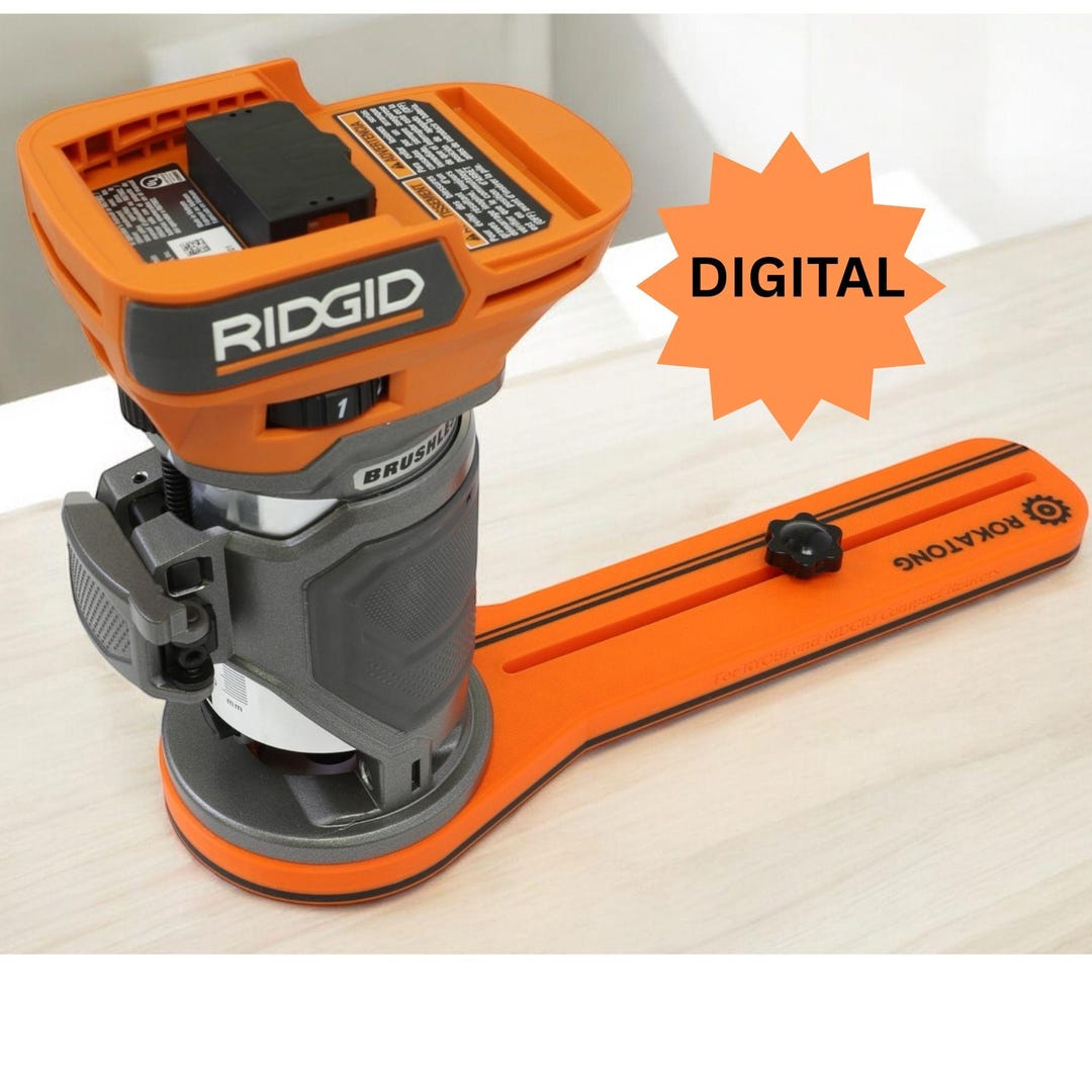 RIDGID Compact Router Circle Jig: Carbon Fiber Reinforced Base (DIGITAL ...